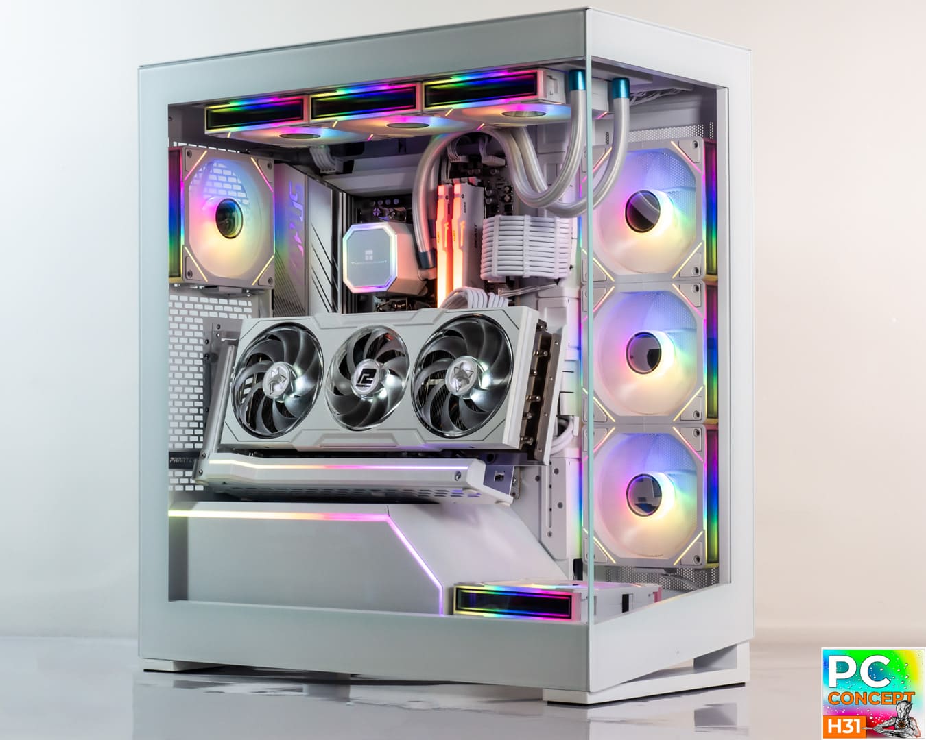 PC Aquarium SALMON DDR5 RTX - Boutique Hardware31